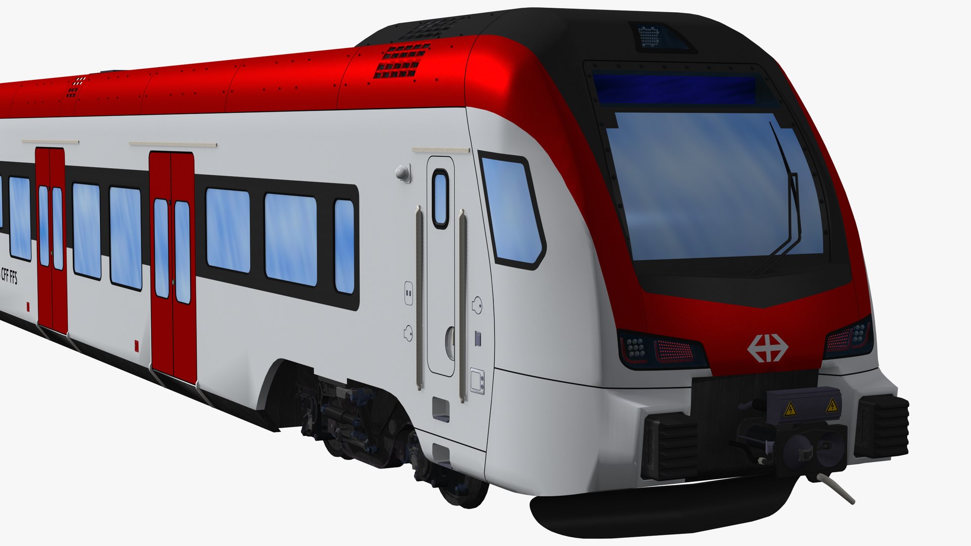 Sbb Rabe 531 - Stadler Flirt Evo - Electric Passenger Train 3D Model ...