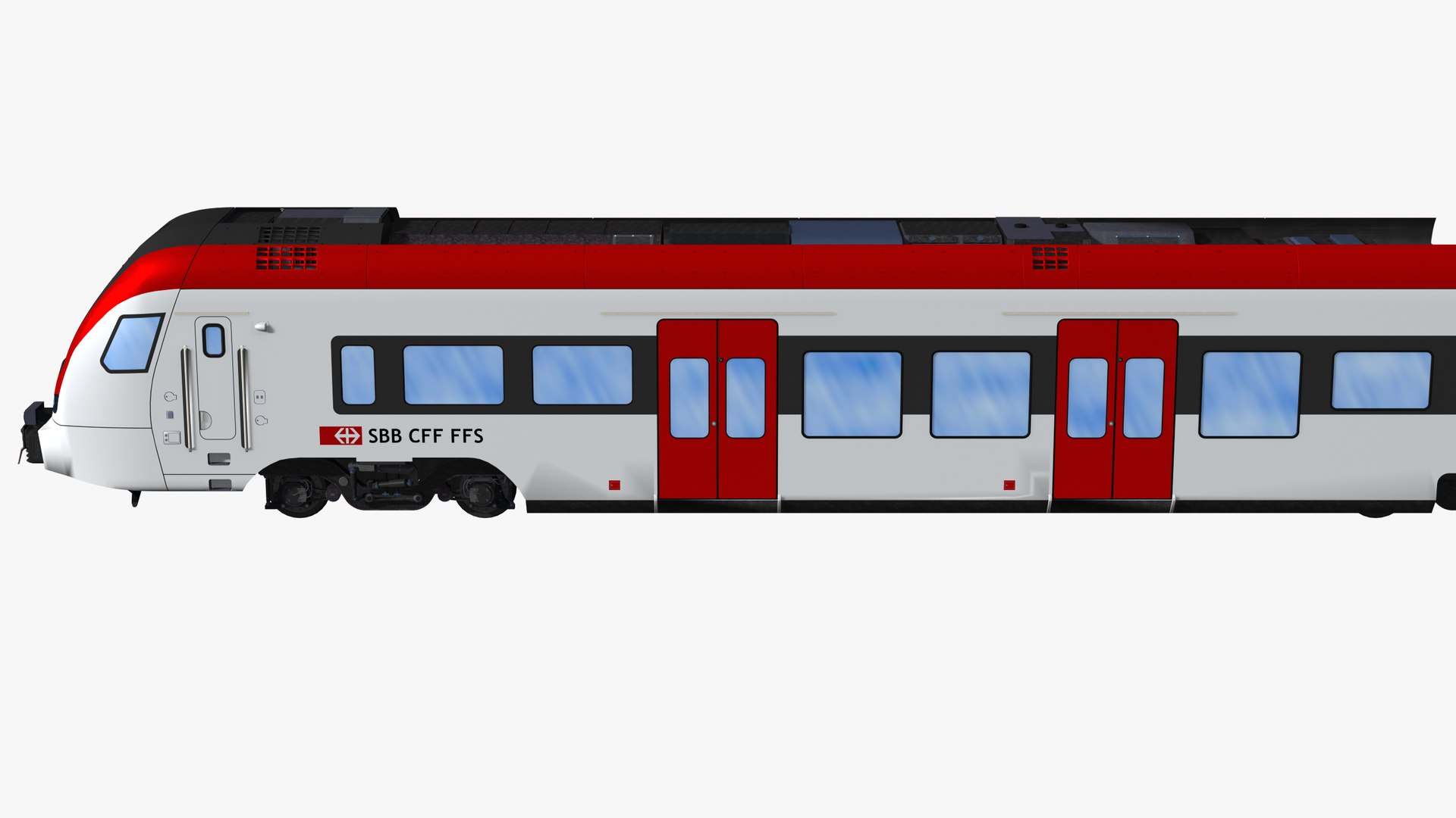 Sbb Rabe 531 - Stadler Flirt Evo - Electric Passenger Train 3D Model ...