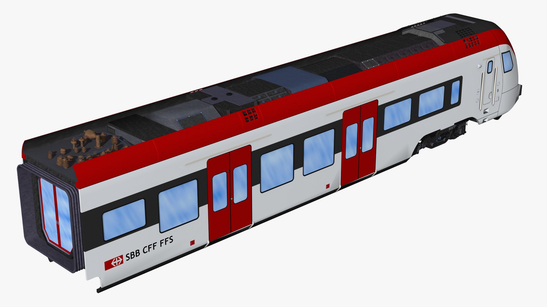 Sbb Rabe 531 - Stadler Flirt Evo - Electric Passenger Train 3D Model ...