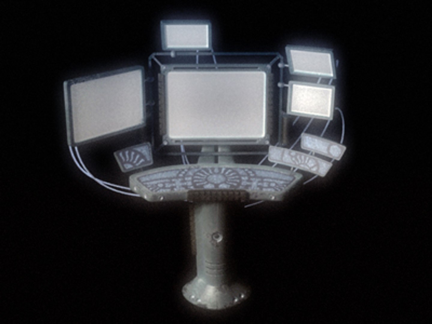 3d Terminal Scifi Computer Model