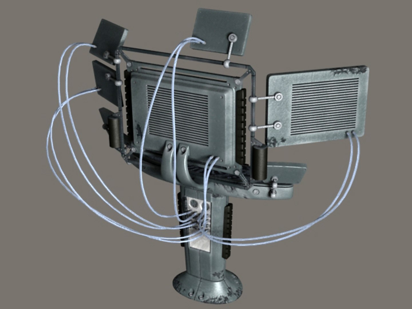 3d Terminal Scifi Computer Model