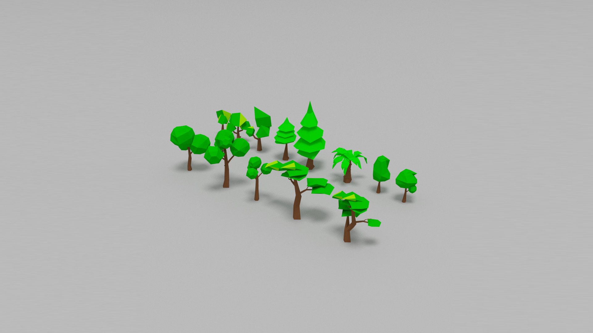 3D Trees Low Poly - TurboSquid 2193768