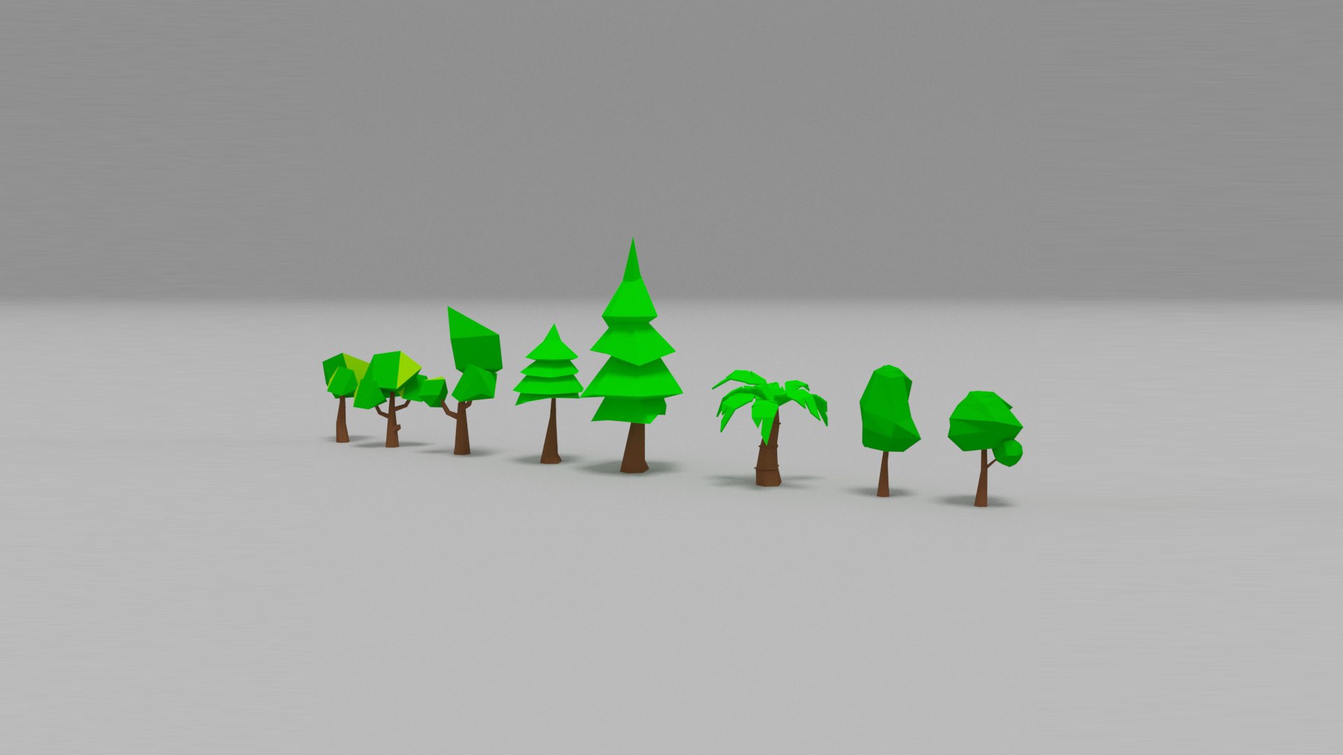 3D Trees Low Poly - TurboSquid 2193768