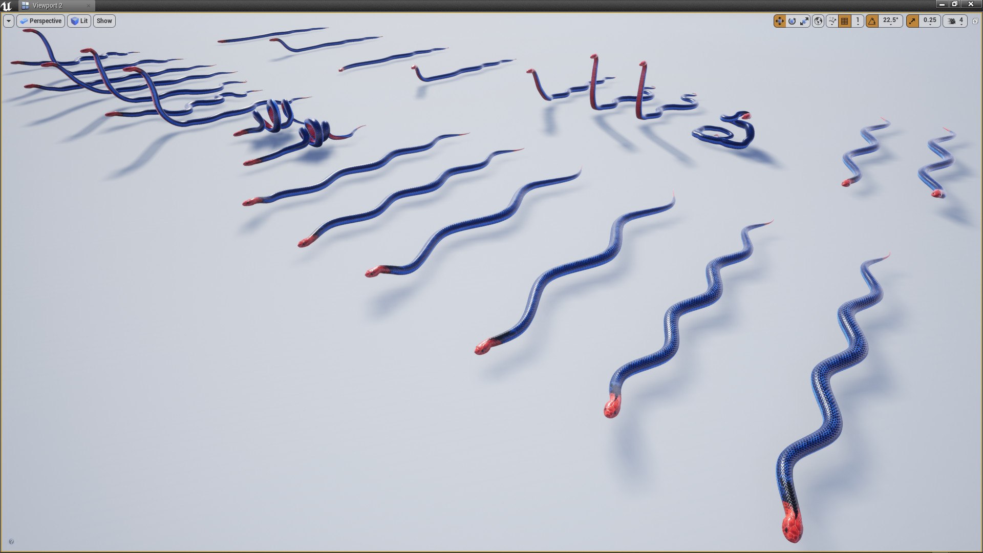 Animated Blue Coral Snake 3D Model - TurboSquid 1950260