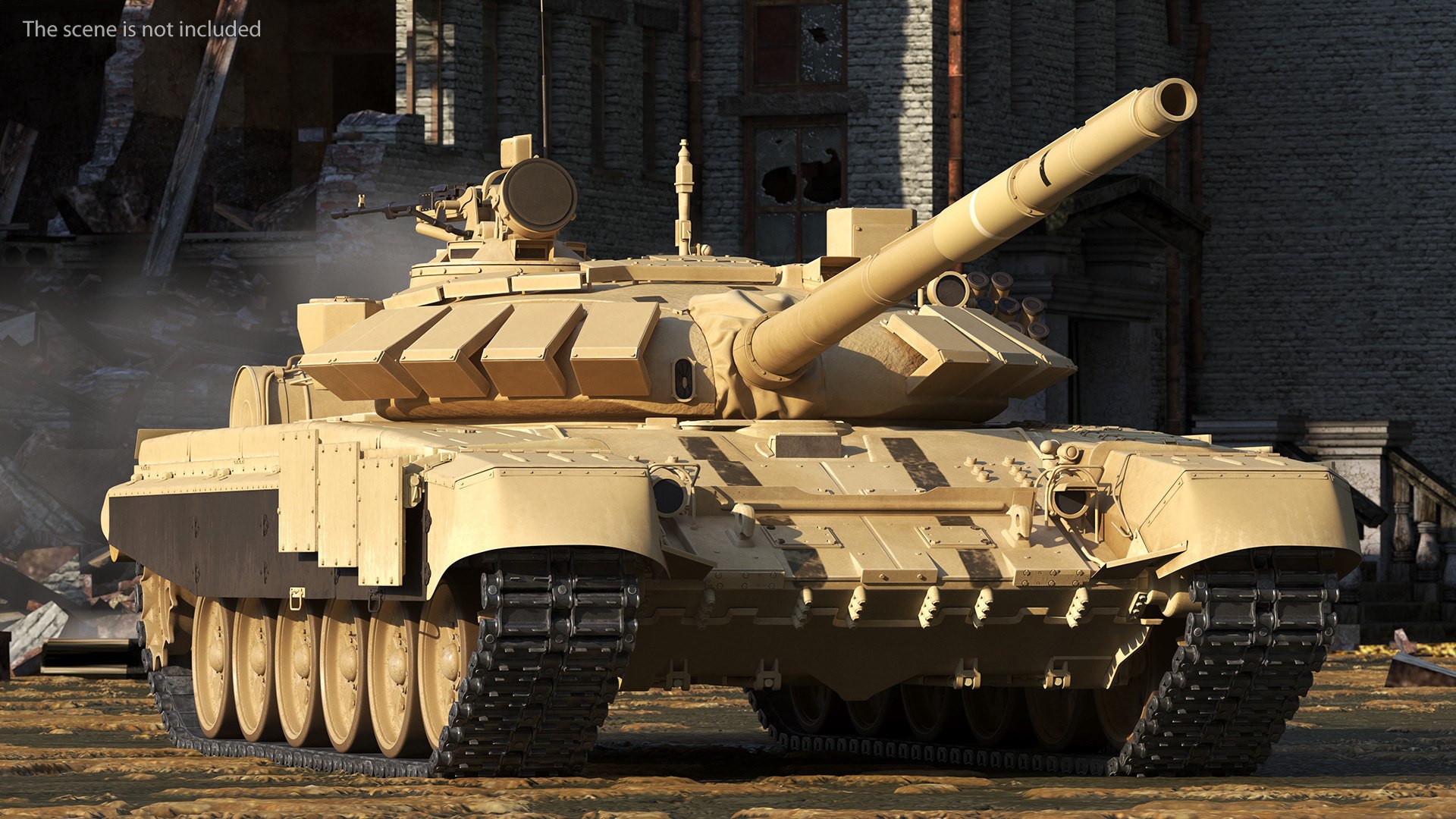 Russian Tank T-72B3 Sand Color Rigged 3D model - TurboSquid 2175118