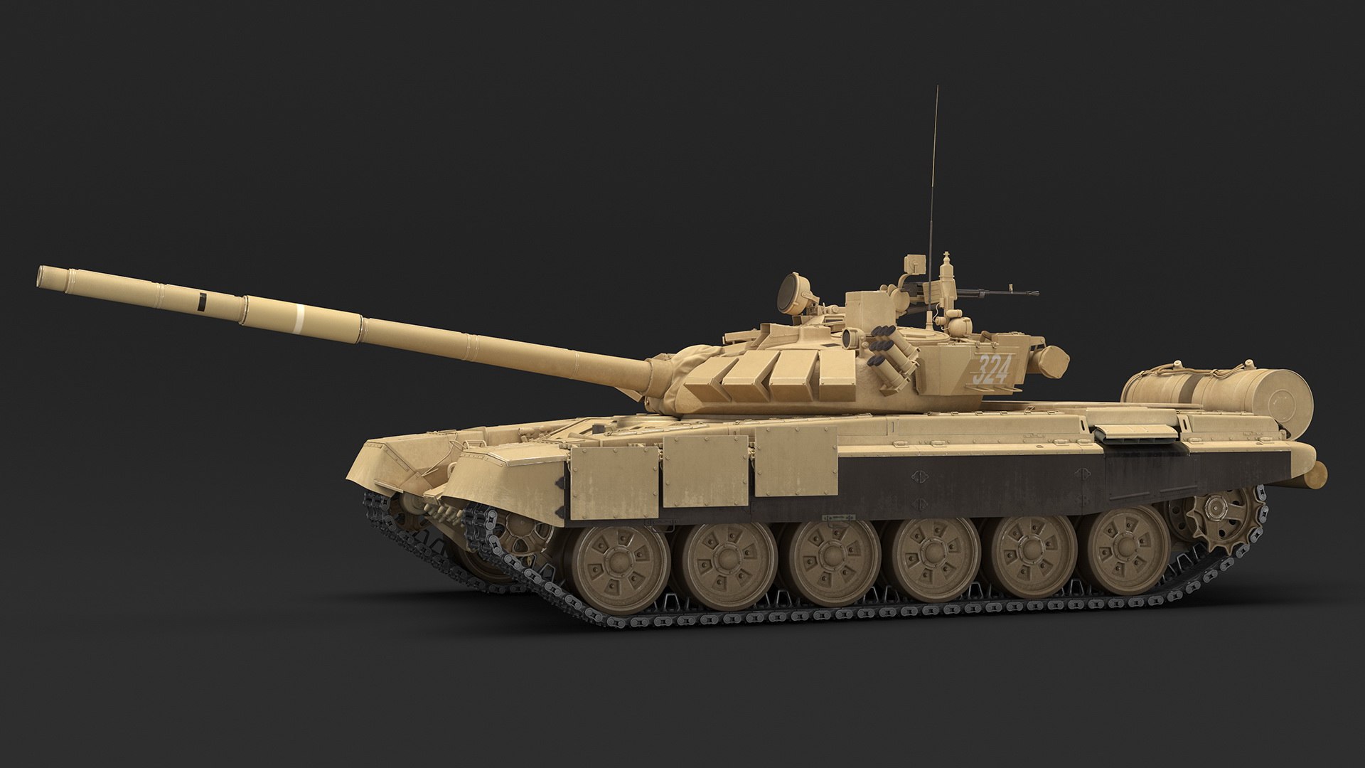 Russian Tank T-72B3 Sand Color Rigged 3D model - TurboSquid 2175118