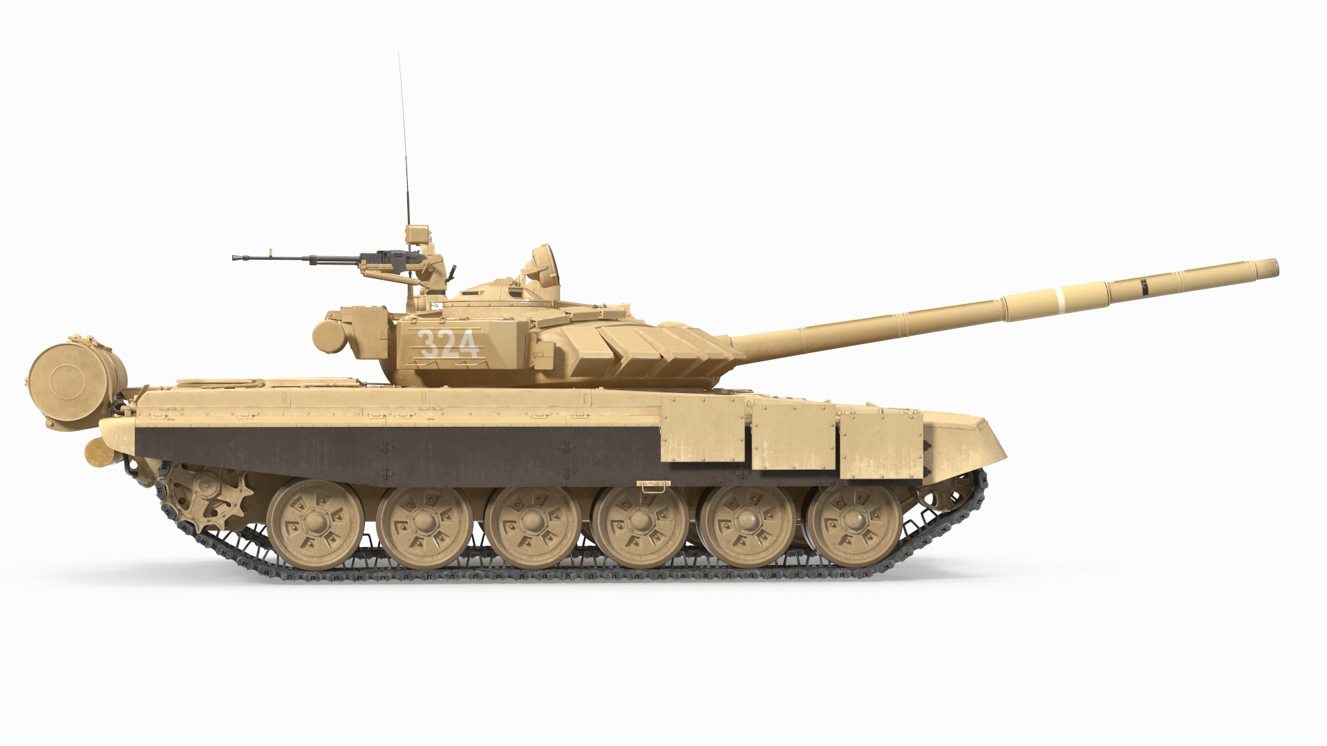 Russian Tank T-72B3 Sand Color Rigged 3D model - TurboSquid 2175118