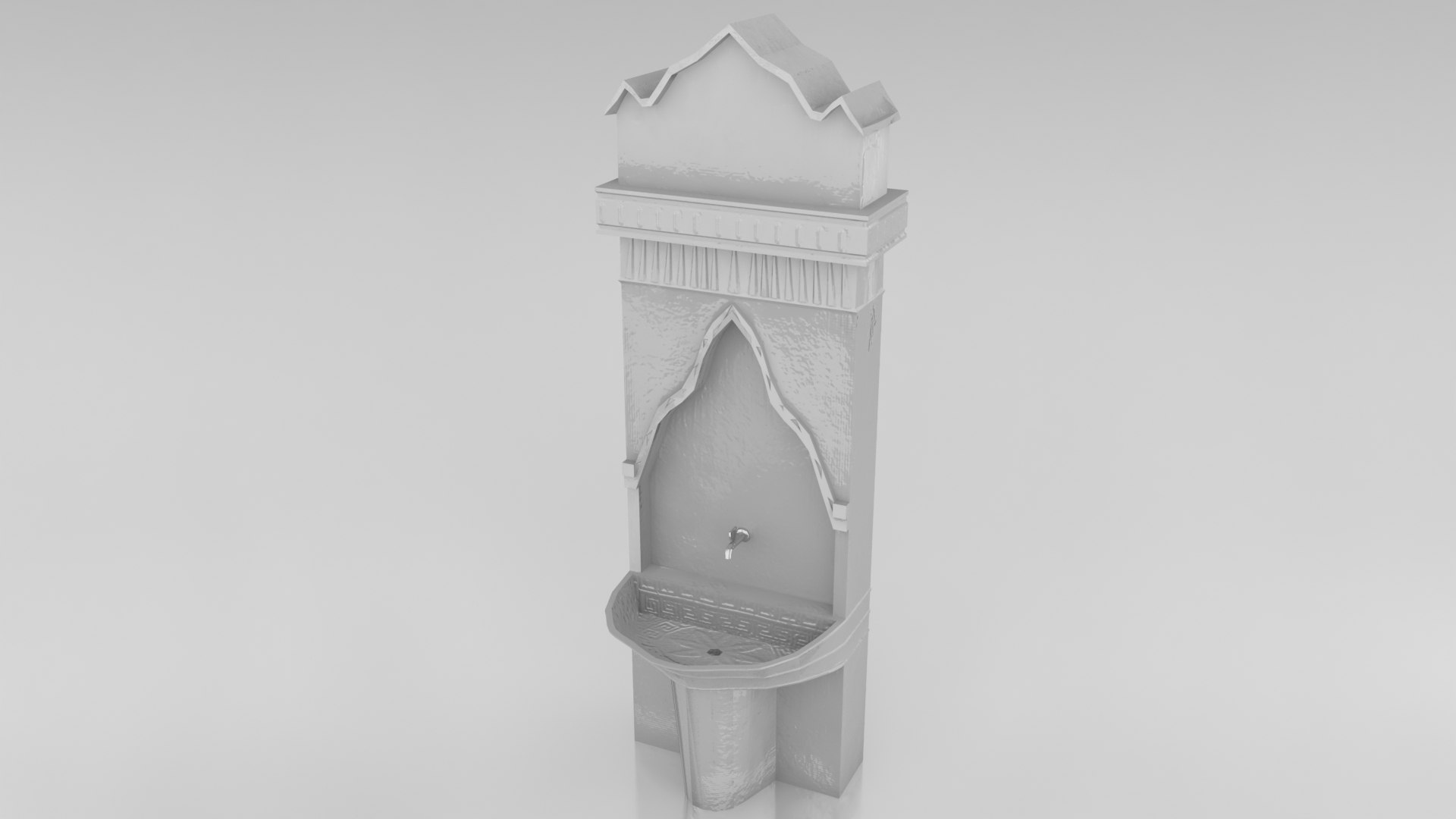 Medieval Fountain Model - TurboSquid 1796235