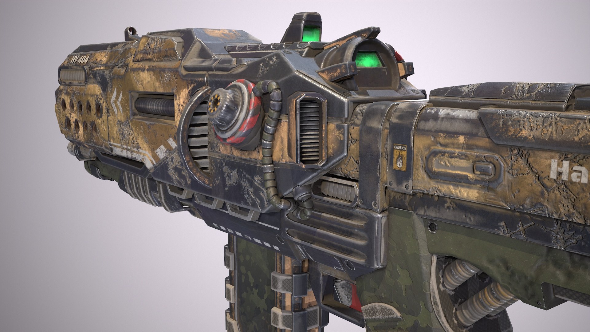 Hammervolt Heavy Assault Rifle 3D Model - TurboSquid 1900044