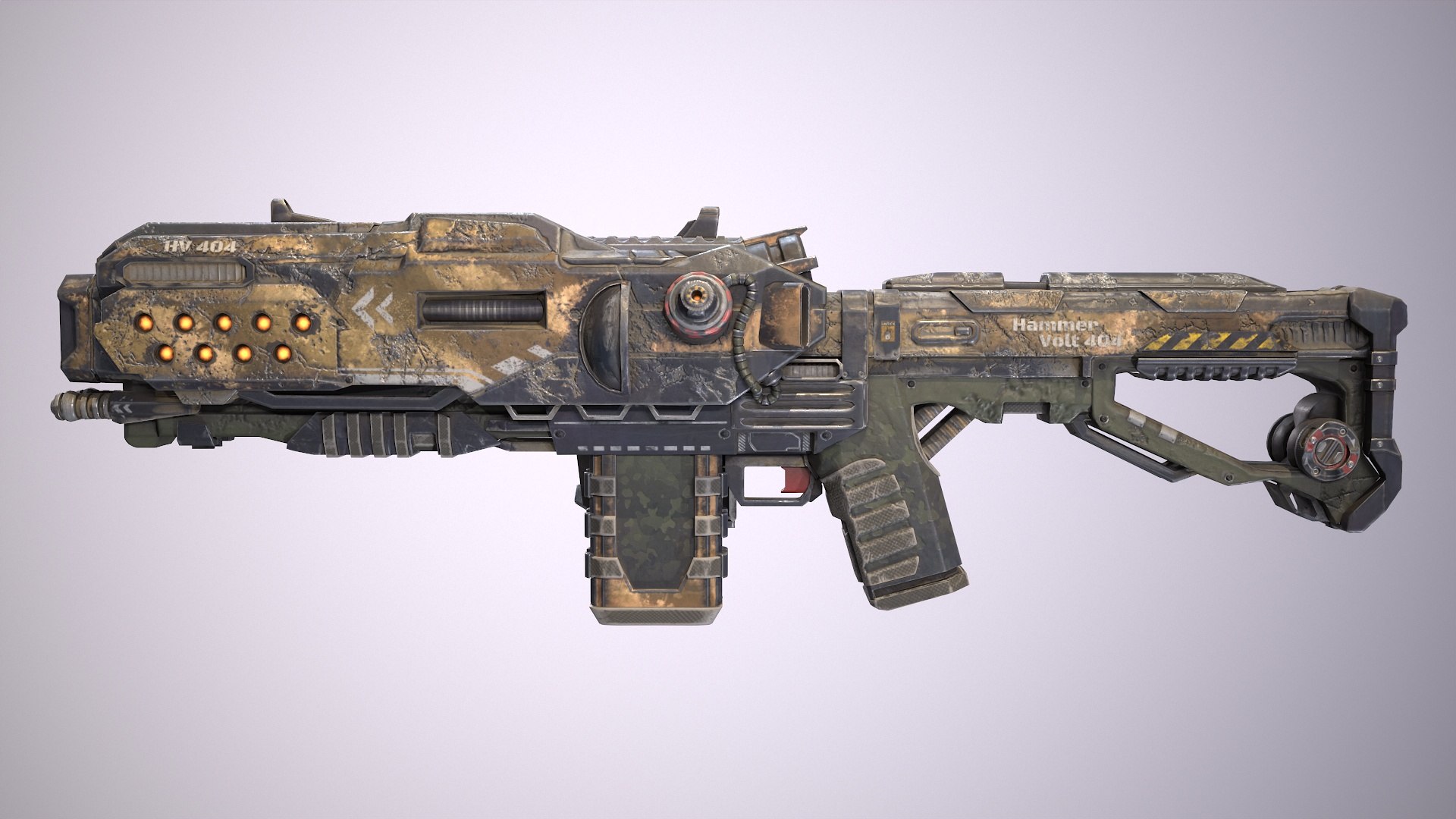 Hammervolt Heavy Assault Rifle 3D Model - TurboSquid 1900044