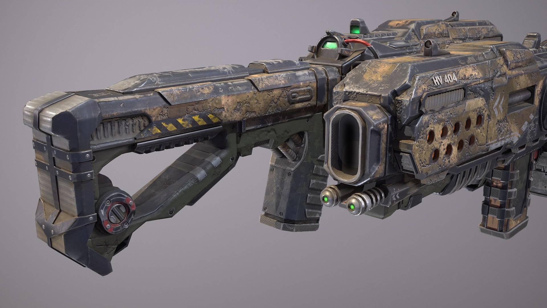 Hammervolt Heavy Assault Rifle 3D model - TurboSquid 1900044