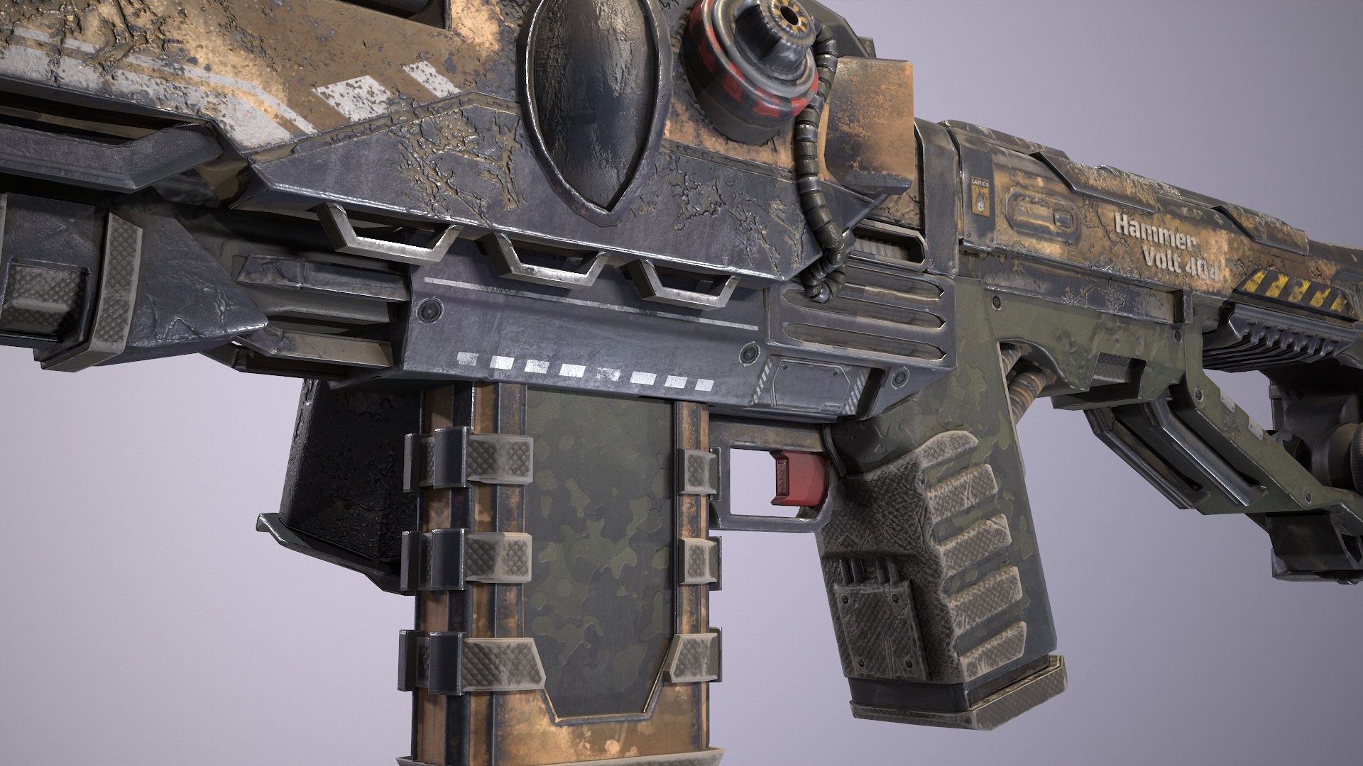 Hammervolt Heavy Assault Rifle 3D Model - TurboSquid 1900044