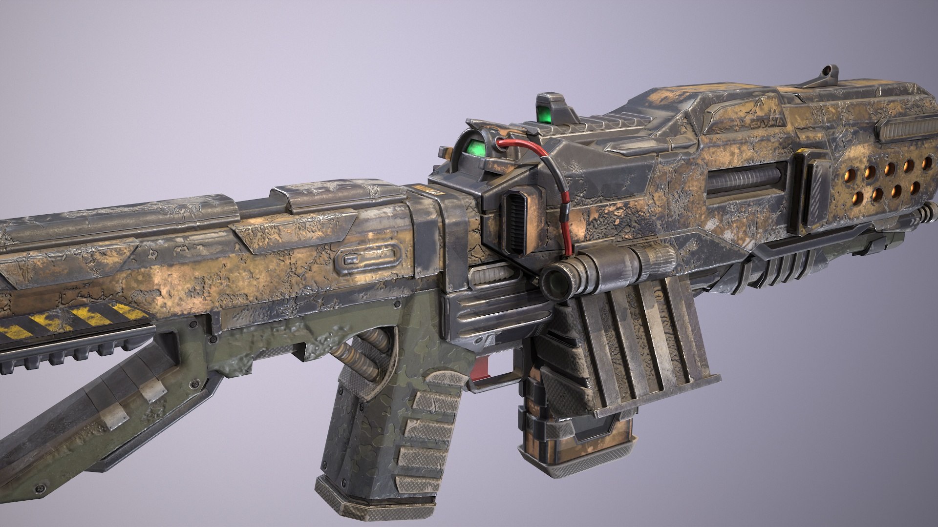 Hammervolt Heavy Assault Rifle 3D model - TurboSquid 1900044