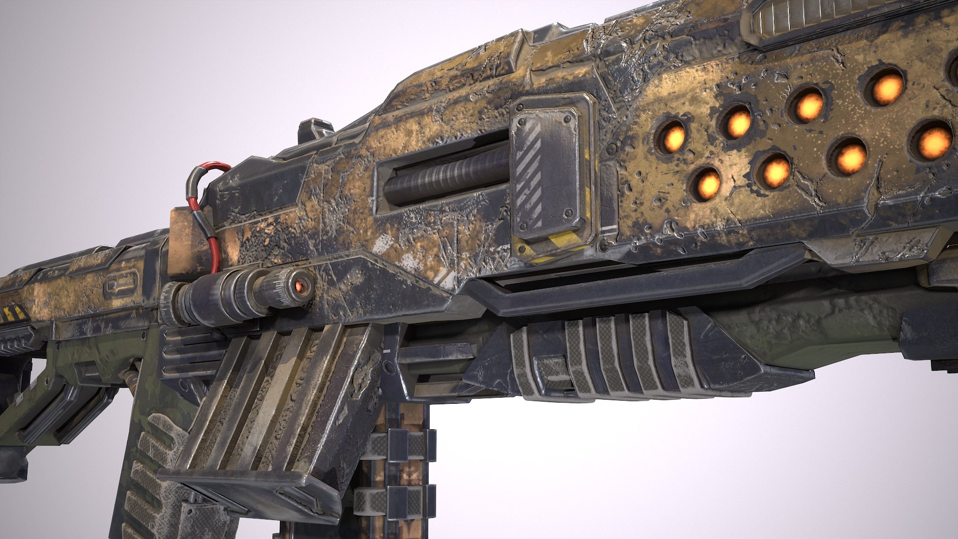 Hammervolt Heavy Assault Rifle 3D model - TurboSquid 1900044