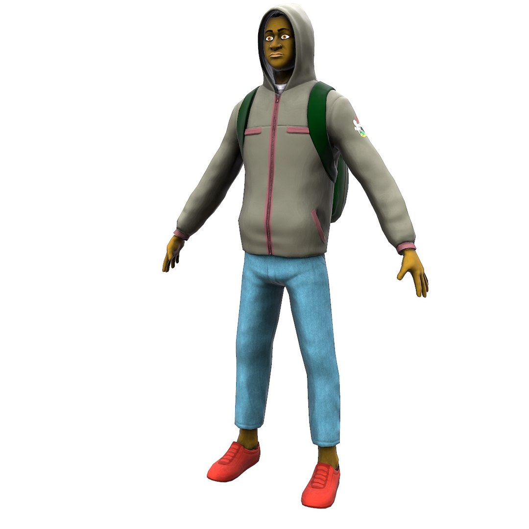 Student Backpak 3D - TurboSquid 1235676