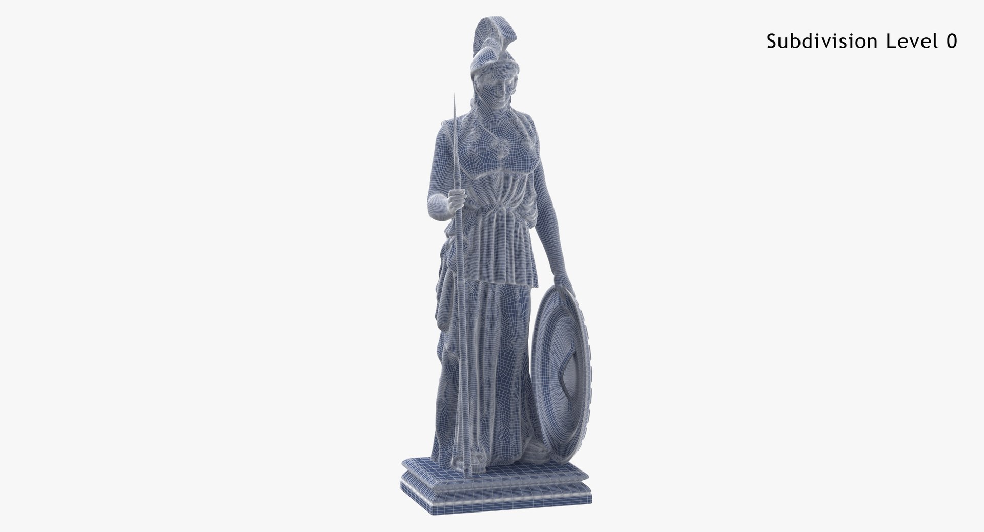 Roman Athena Statue model - TurboSquid 2165104