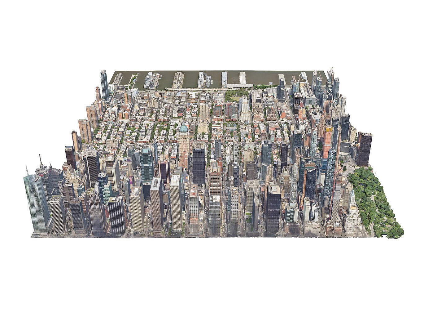 3D New York City Manhattan Model - TurboSquid 1592293