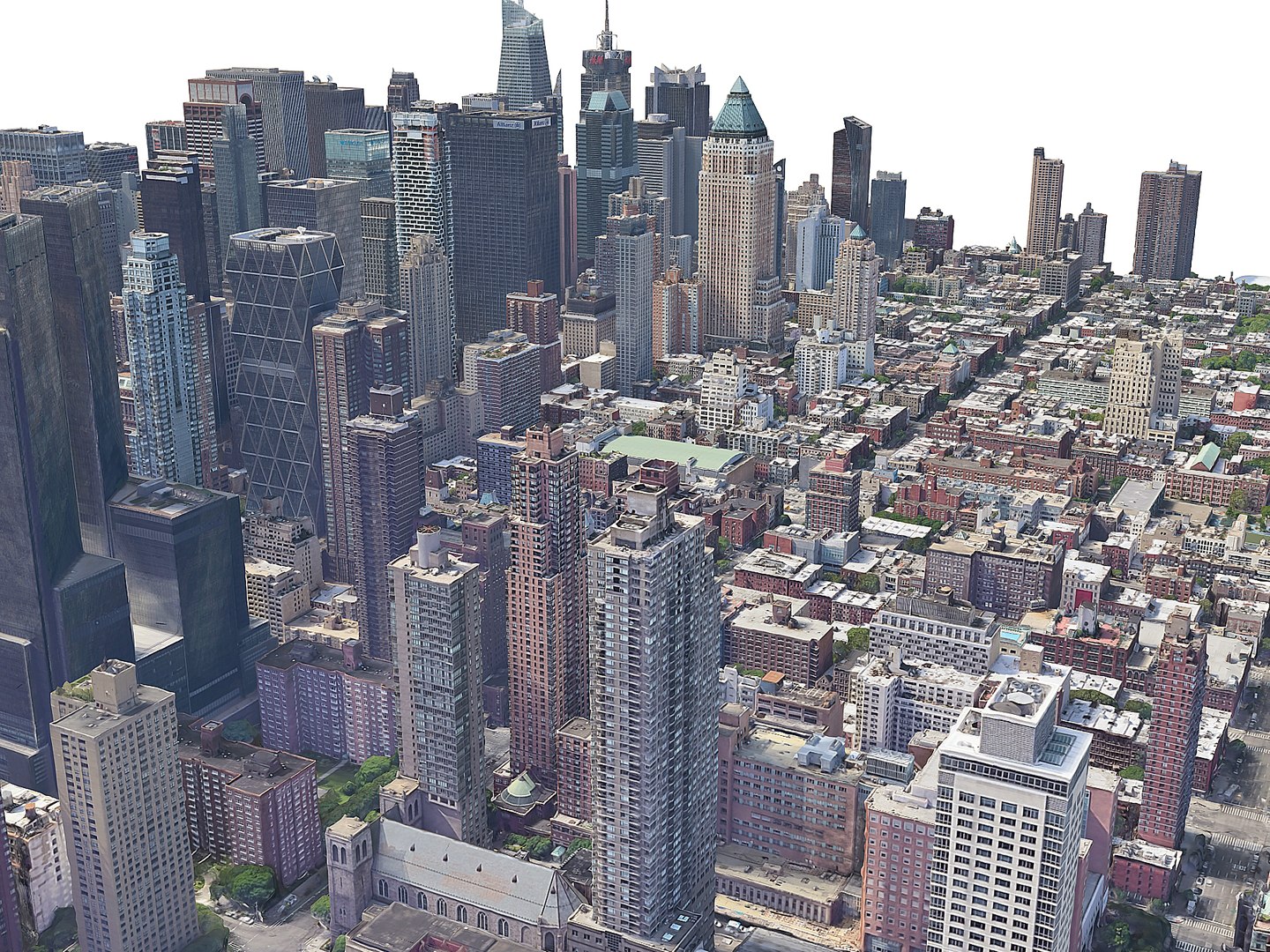 3D New York City Manhattan Model - TurboSquid 1592293