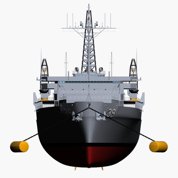 navy submarine tender vessels 3d model