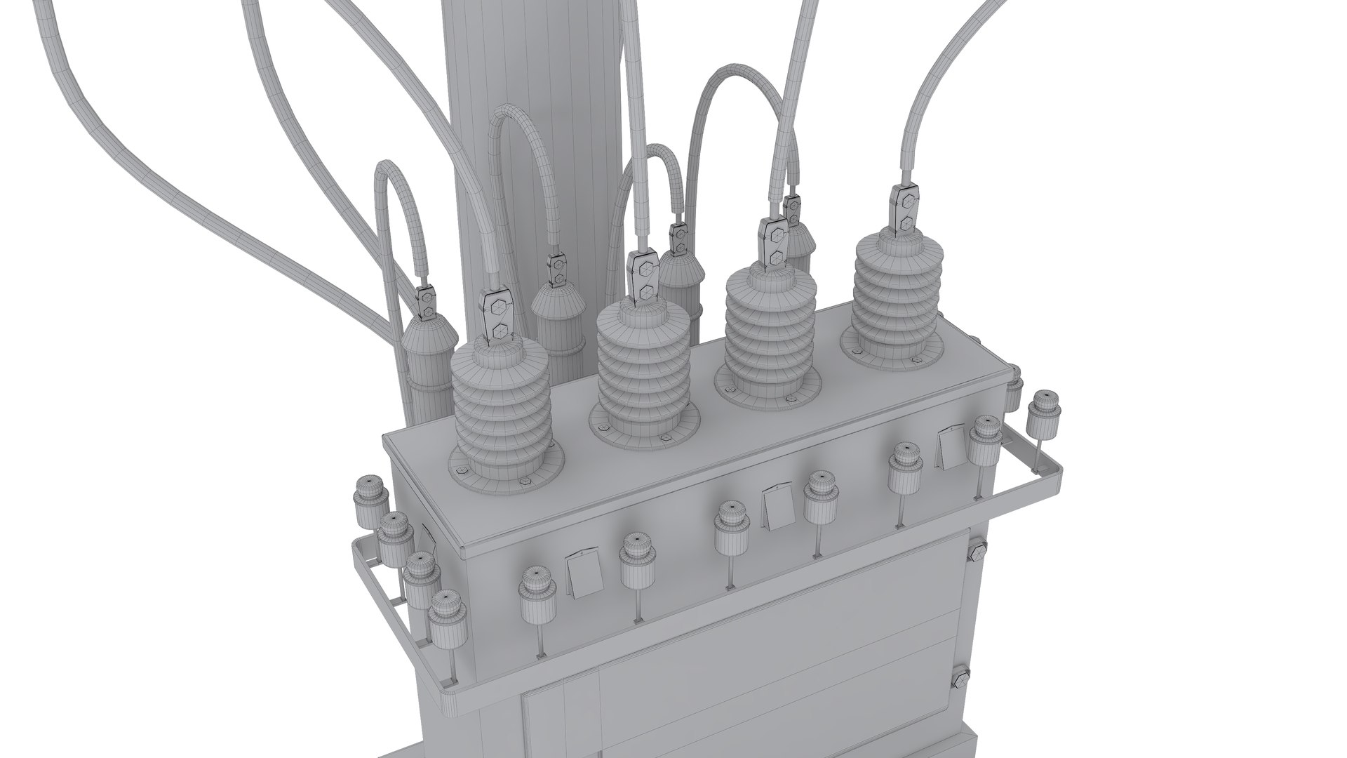 3D Electric Pole Power Transformer Model - TurboSquid 2208679