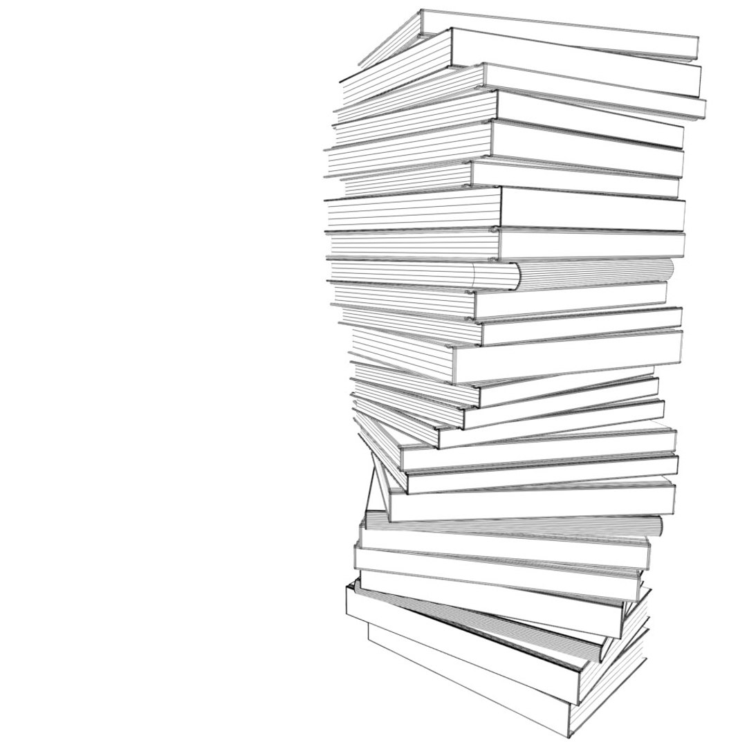 3D Stack Design Books - TurboSquid 1341226