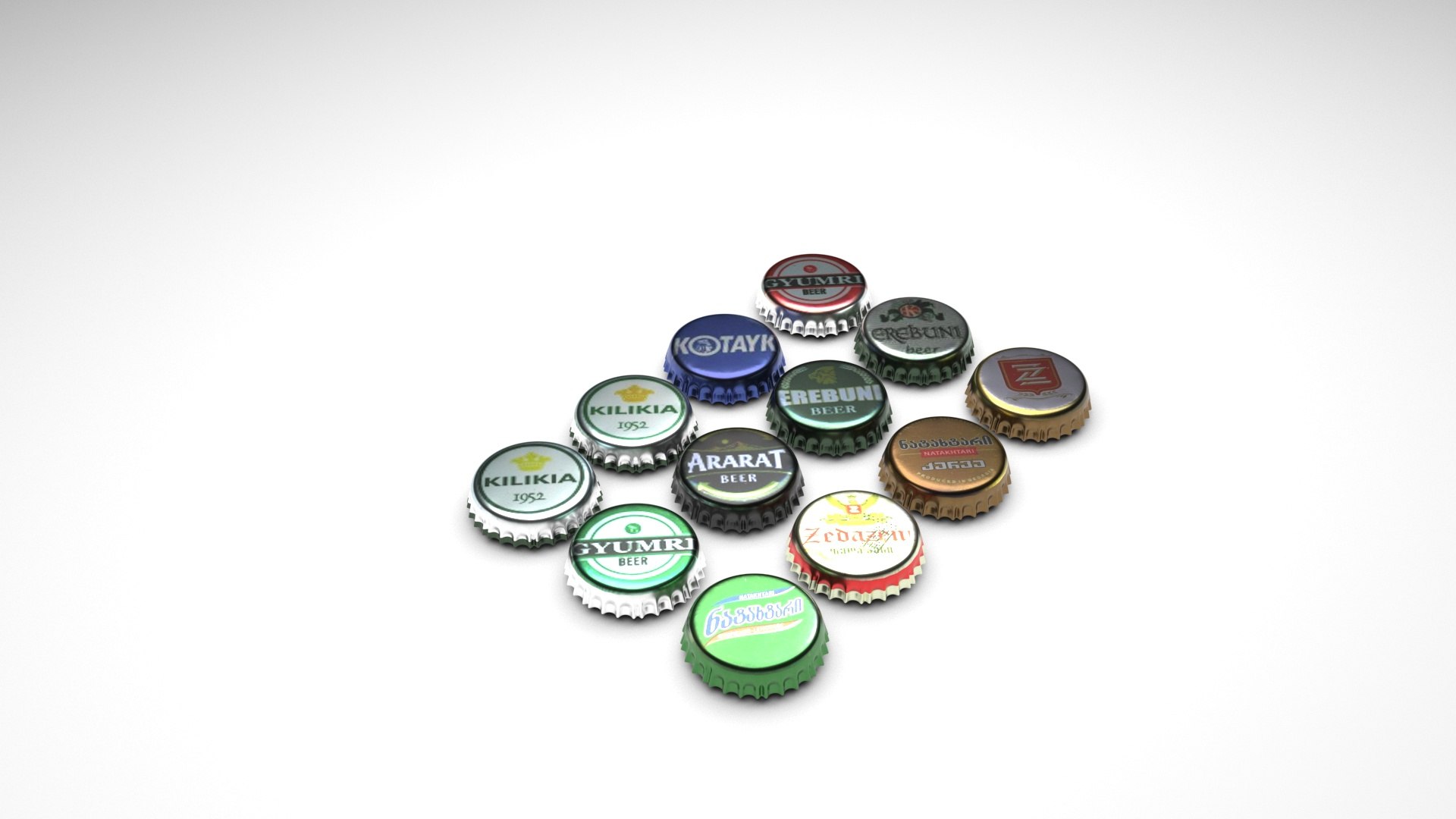 Bottle Caps 3D model - TurboSquid 1821720