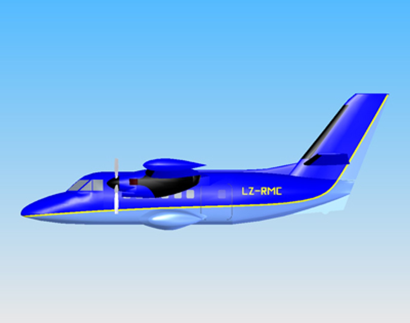 Aircraft Let L-410 3d Ige