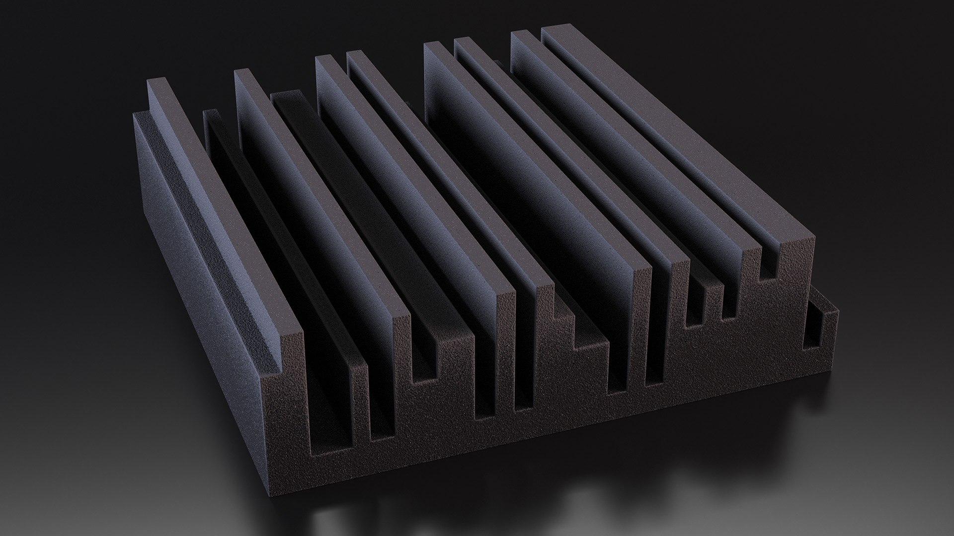 Sound Insulation Panel Black Model - TurboSquid 2070465