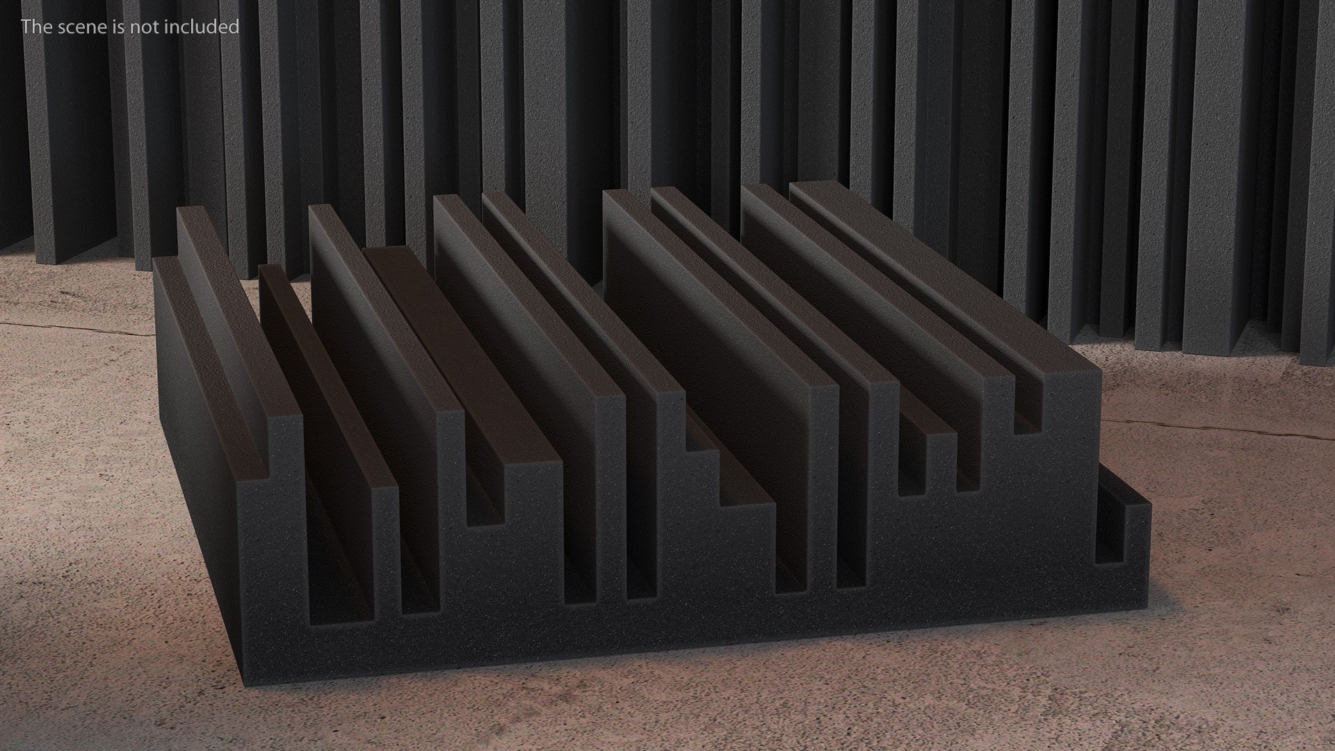 Sound Insulation Panel Black Model - TurboSquid 2070465