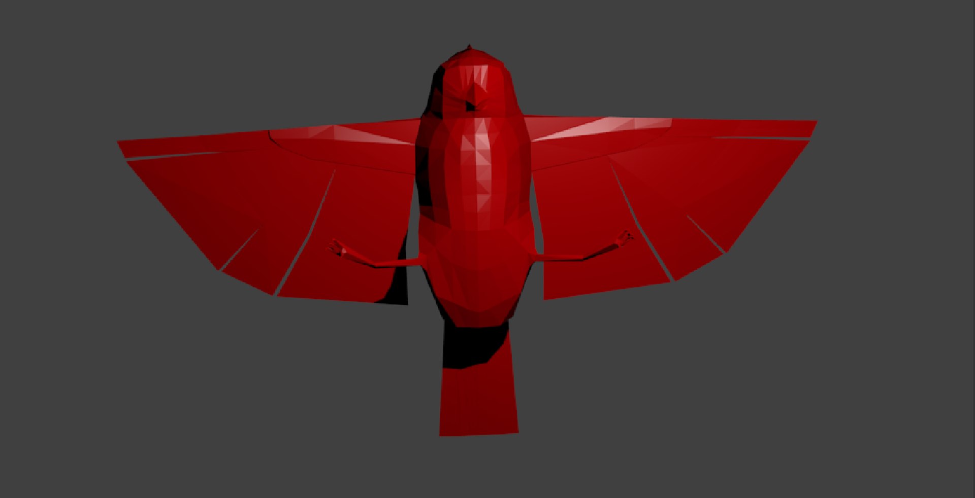 3d Bird Cardinal Model