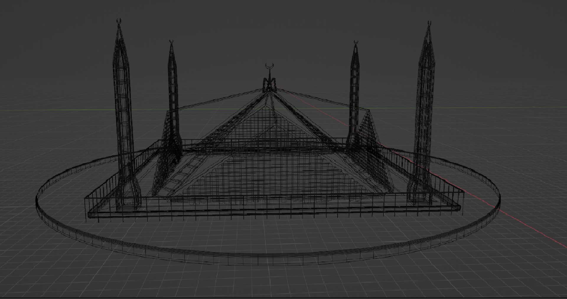 3D FAISAL MOSQUE model - TurboSquid 2104691