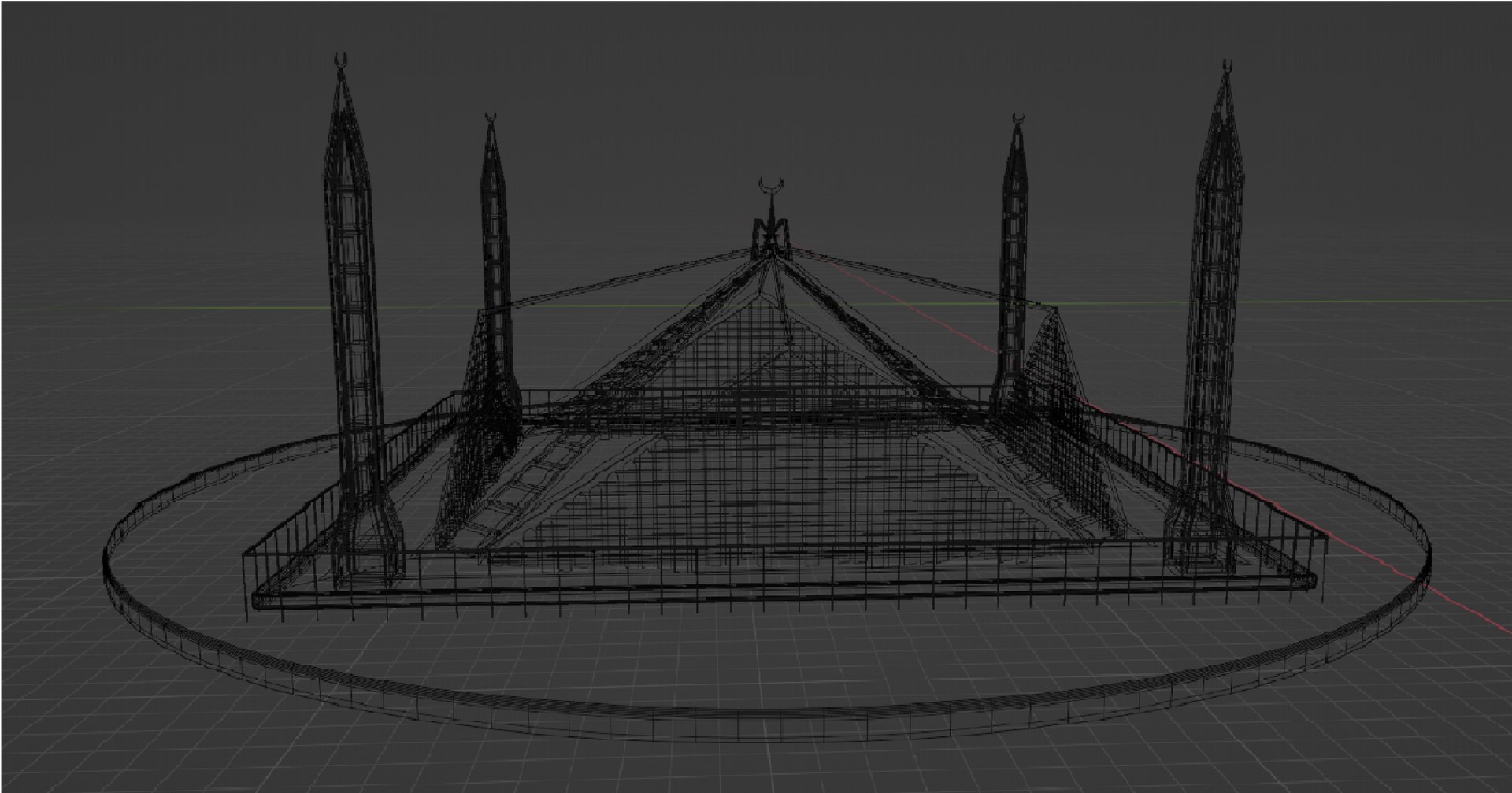 3D FAISAL MOSQUE model - TurboSquid 2104691