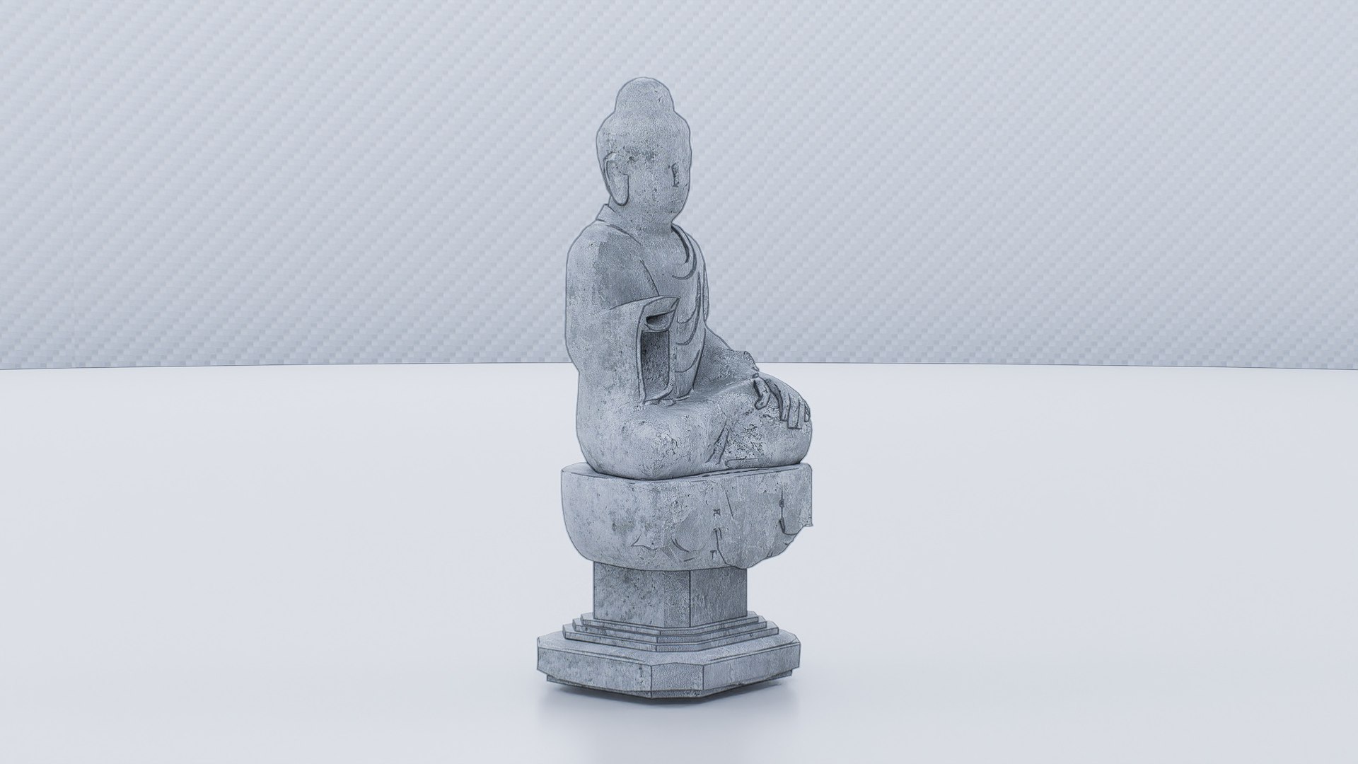 Stone Buddha Statue 3D - TurboSquid 2516287