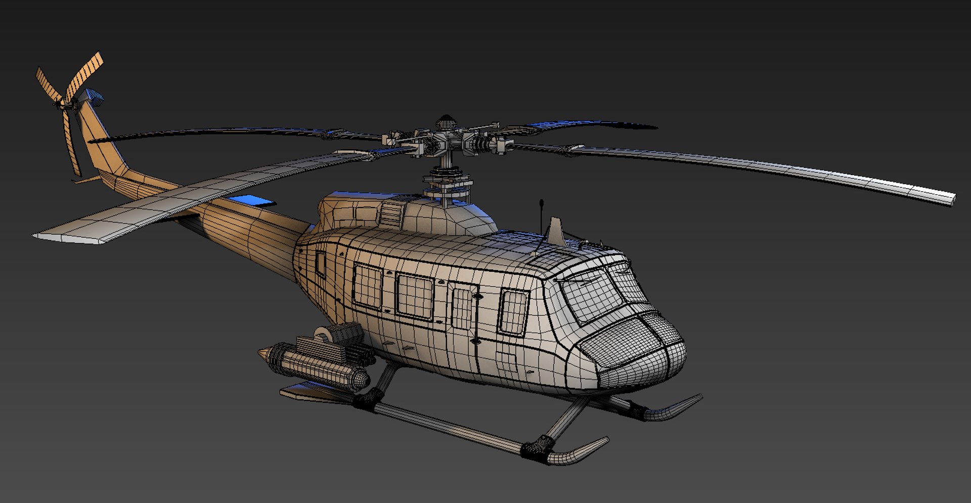Military Helicopter 3D Model - TurboSquid 1534413