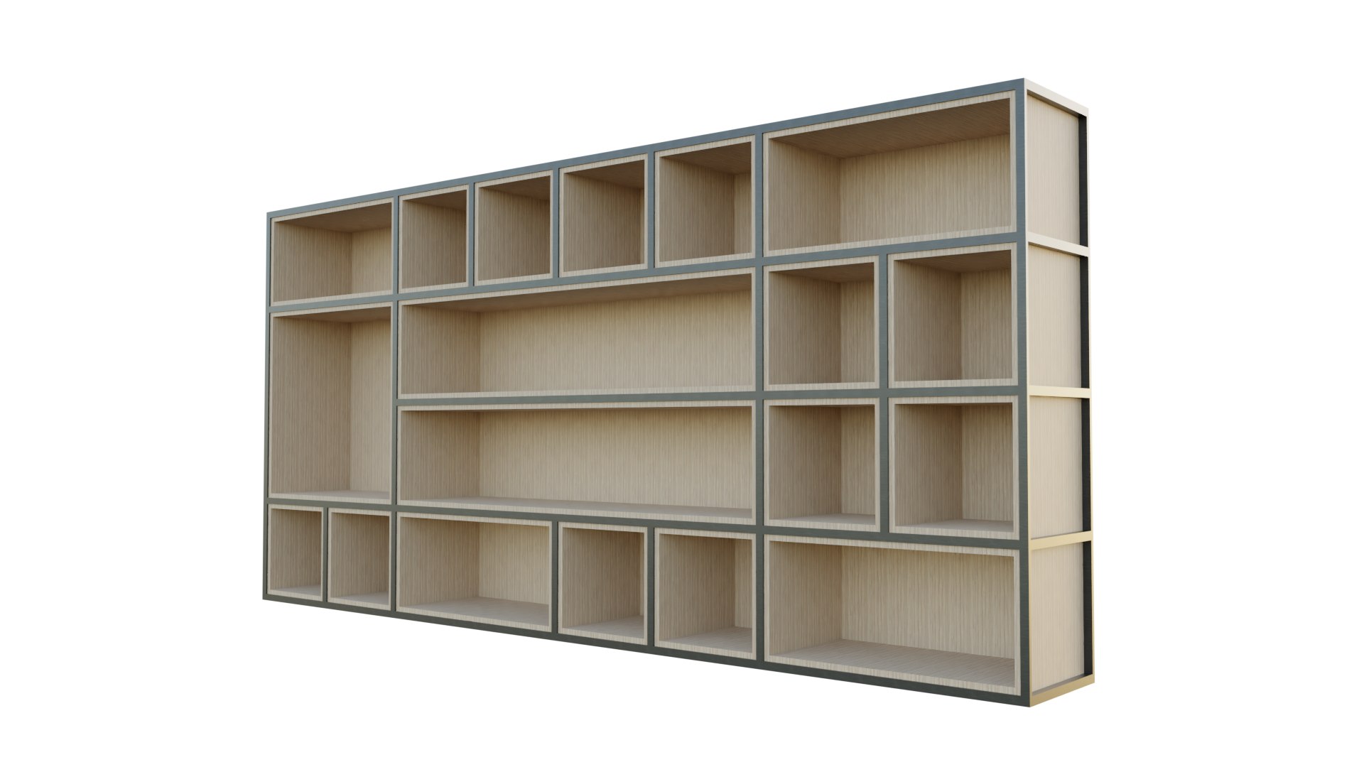 Bookcase Model - TurboSquid 1898738