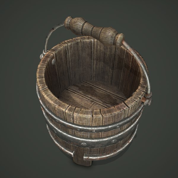 3D wood bucket - TurboSquid 1347323