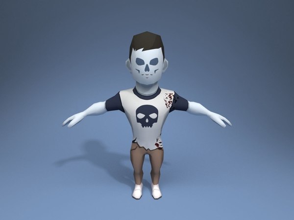 modelo 3d Zombie 2 VR / AR / modelo 3D low-poly - TurboSquid 1190909