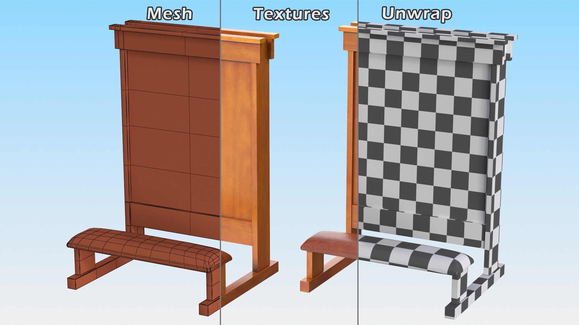 Kneeling Bench 3D model - TurboSquid 1891487