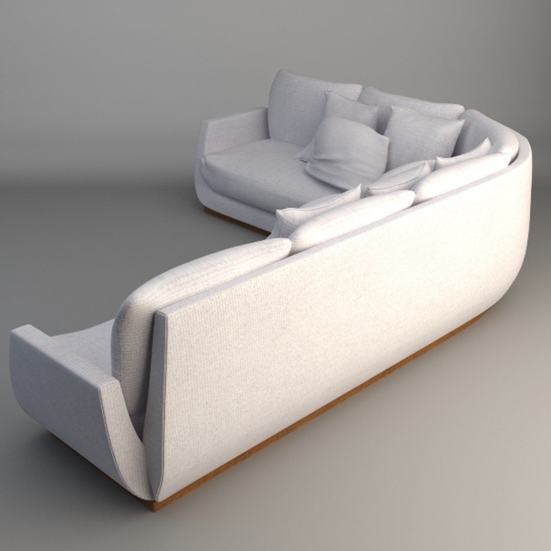 3d model corner sofa