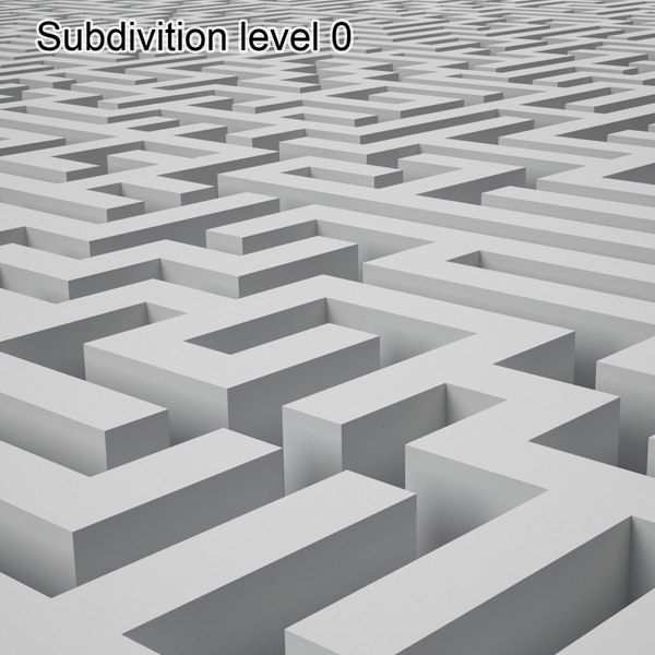 maze 3d obj