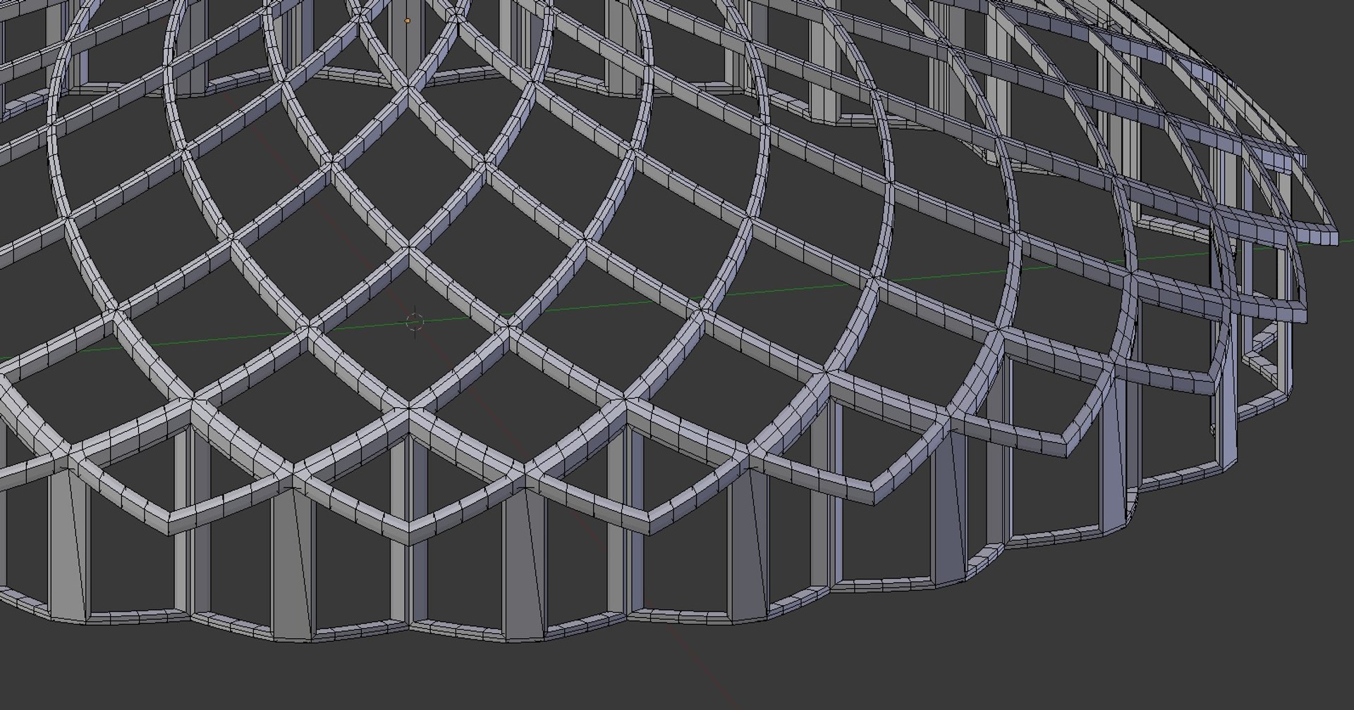 Flower Dome 3d Obj