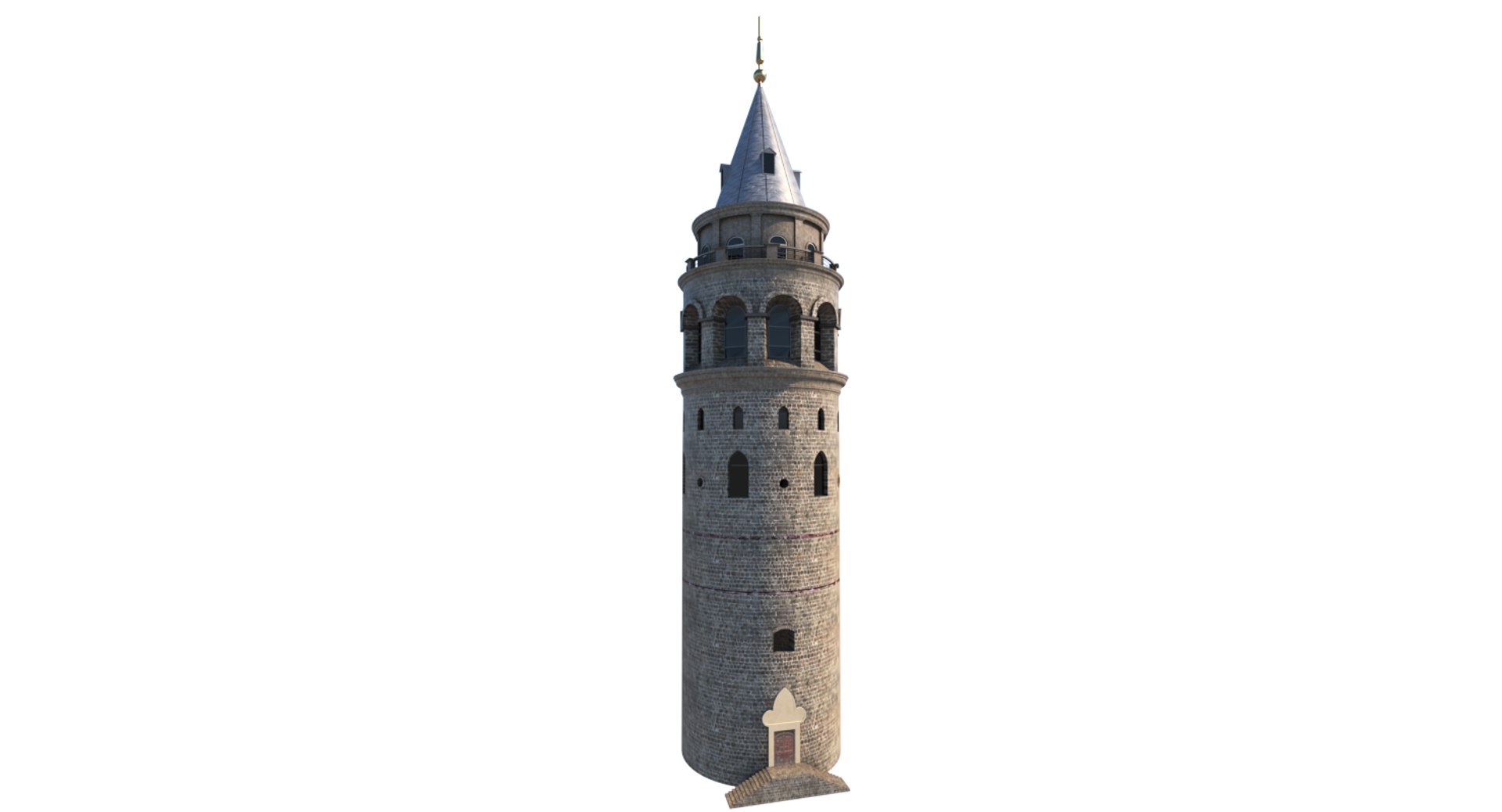 3D Medieval Tower Model - TurboSquid 1236283