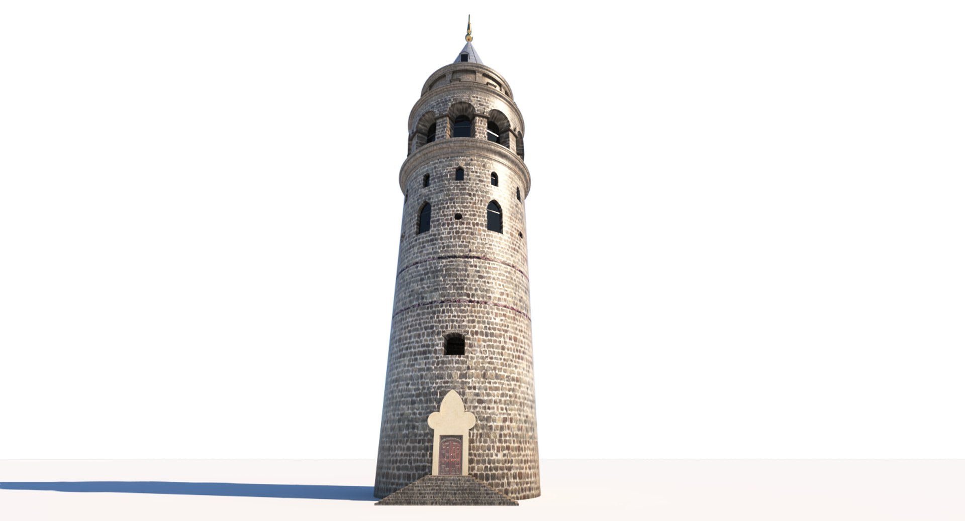 3D Medieval Tower Model - TurboSquid 1236283