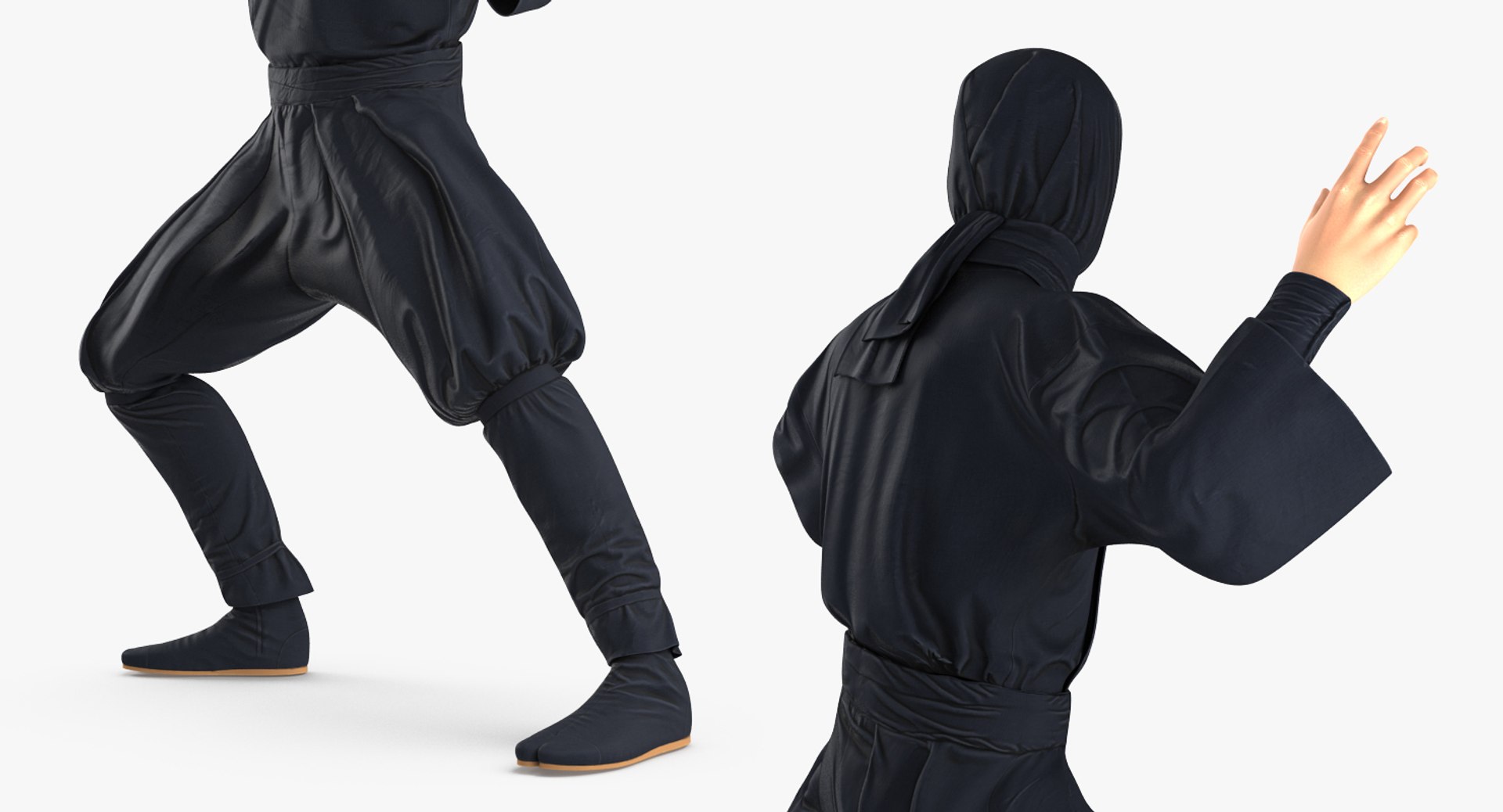 3D Japan Ninja Fighting Pose - TurboSquid 1150943