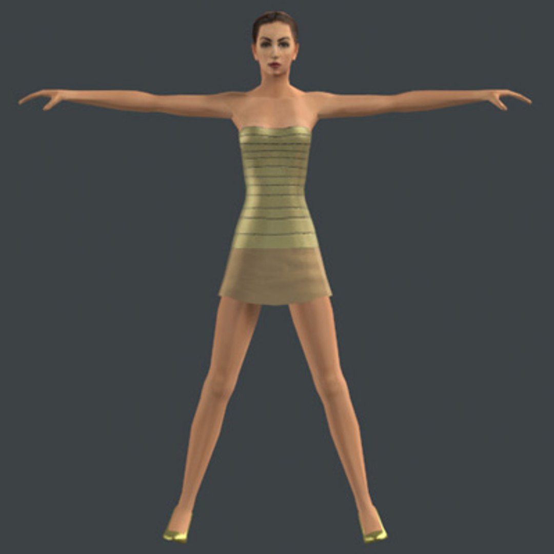 3ds Max Humans Dress Res