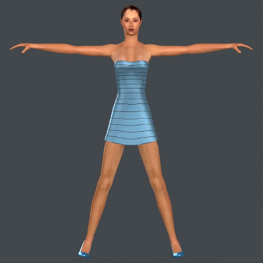 3ds Max Humans Dress Res