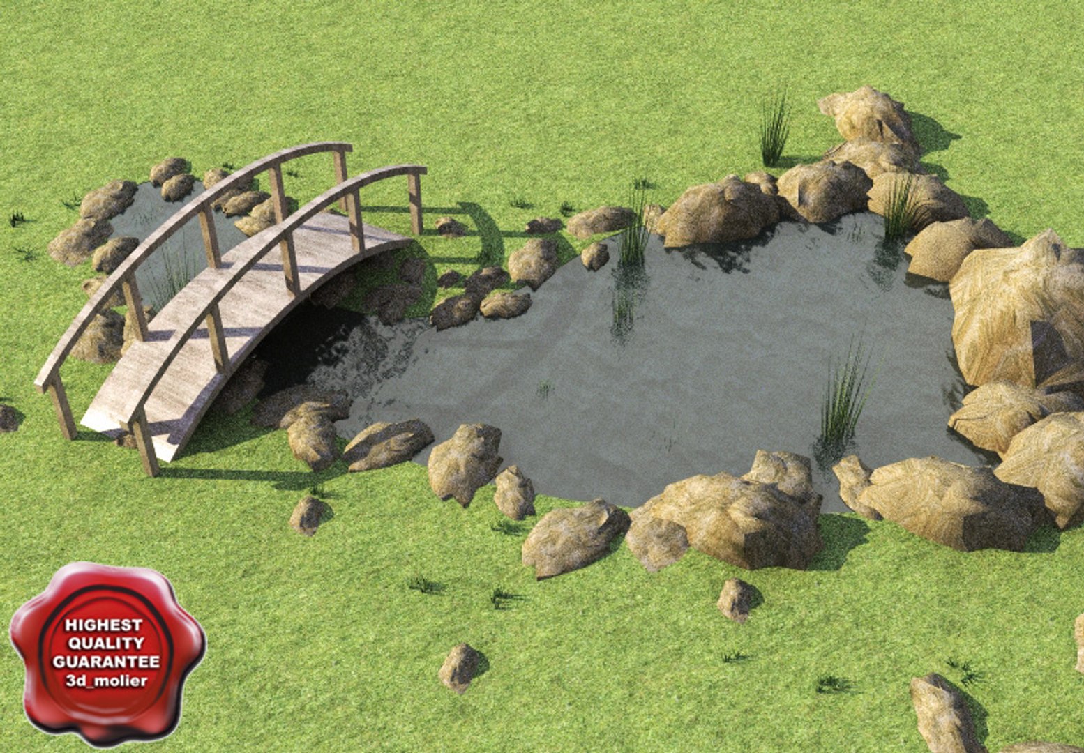 3d Pond Modelled Model