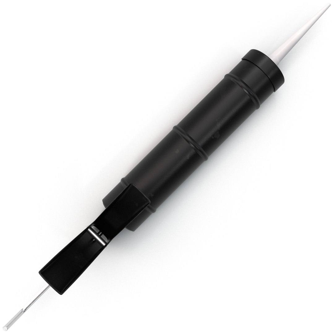 3ds Max Sealant Caulk Gun Tube