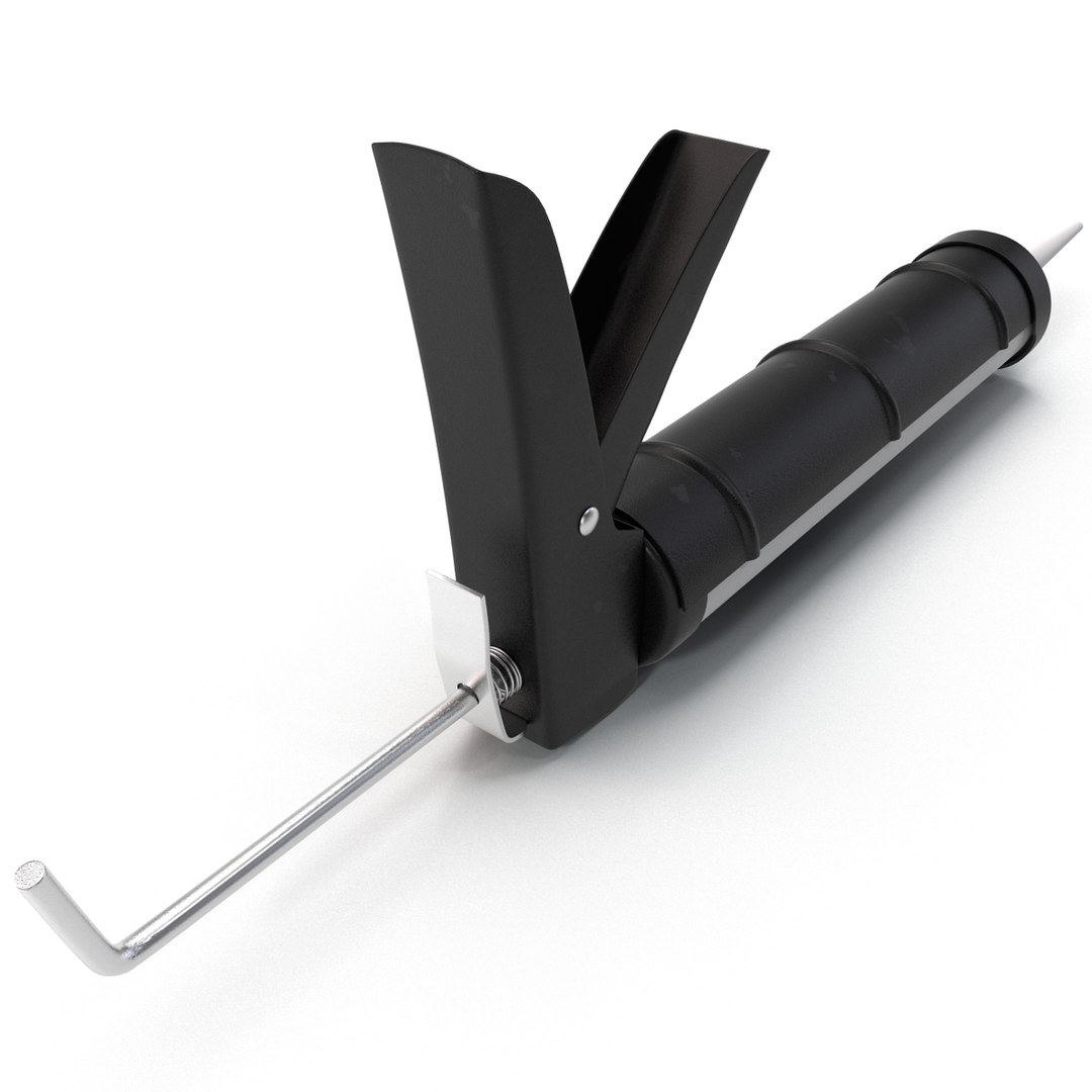 3ds Max Sealant Caulk Gun Tube