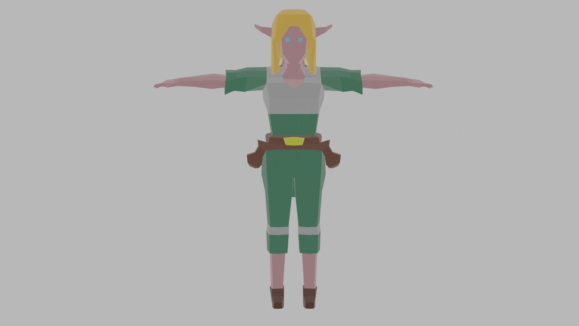 3D Low Poly Fantasy Elve Character Rigged Unity - TurboSquid 2164851